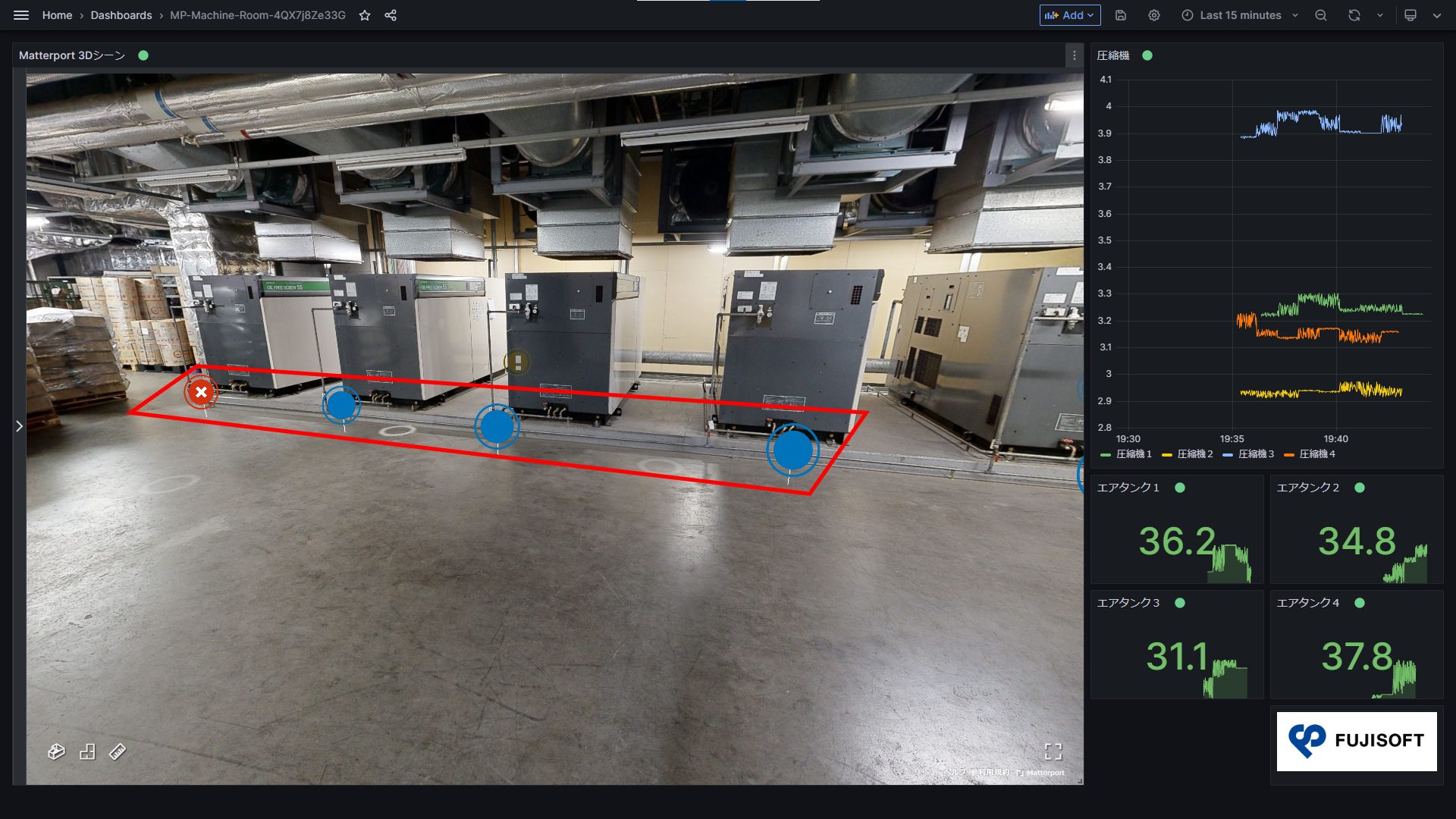 AWS IoT TwinMakerのMatterport連携を使用し、IoTデータをデジタルツイン化 | FUJISOFT Technical Report