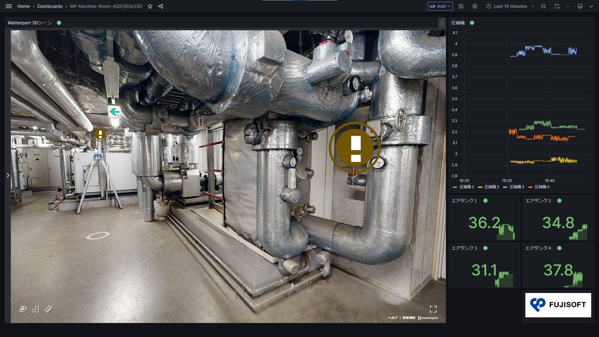 AWS IoT TwinMakerのMatterport連携を使用し、IoTデータをデジタルツイン化 | FUJISOFT Technical Report